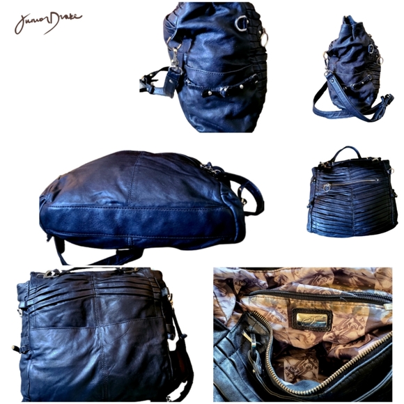 Junior Drake | Bags | Junior Drake Gail Pleated Toteshoulder Bag | Poshmark